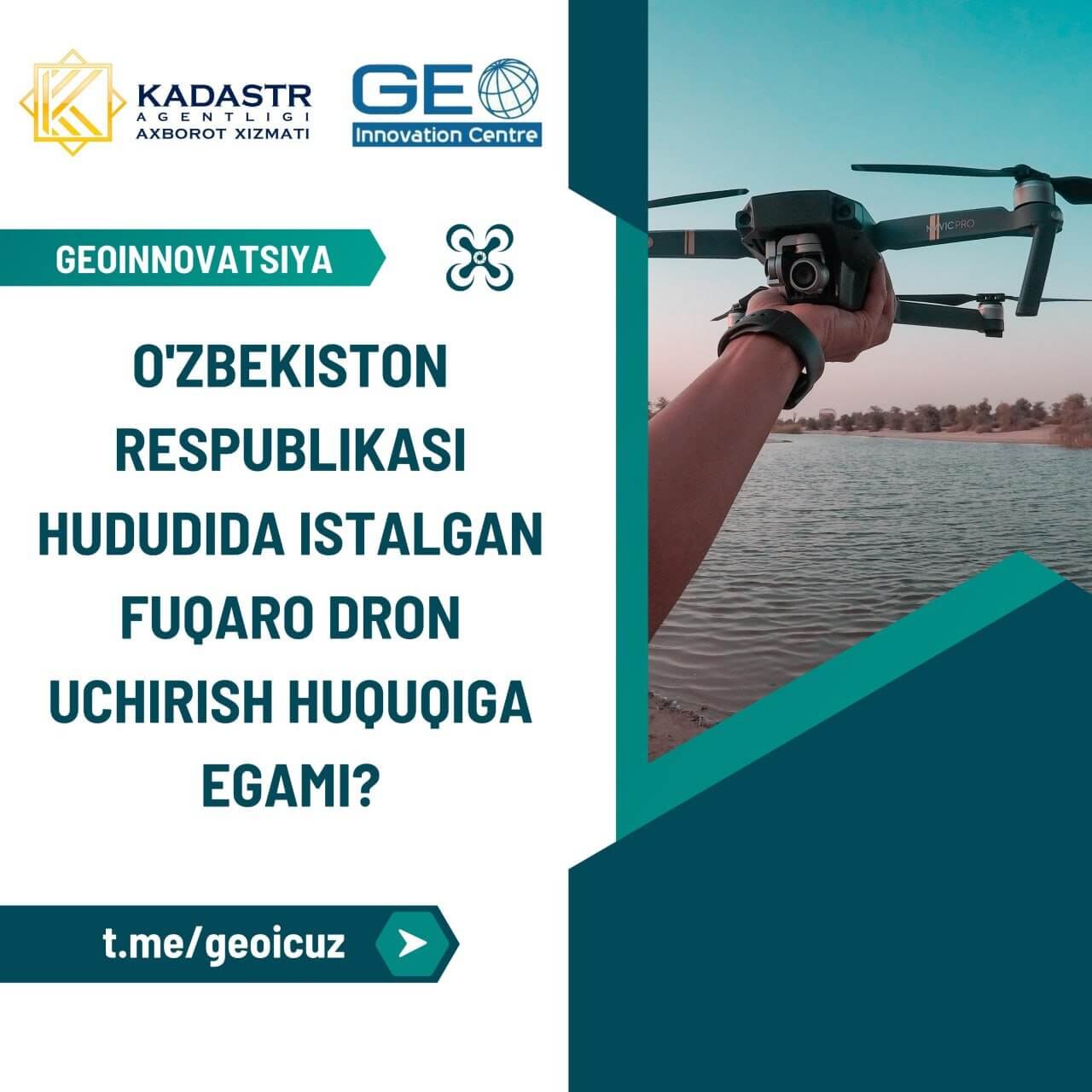 Respublikamiz hududida istalgan fuqaro Dron uchirish huquqiga egami ...